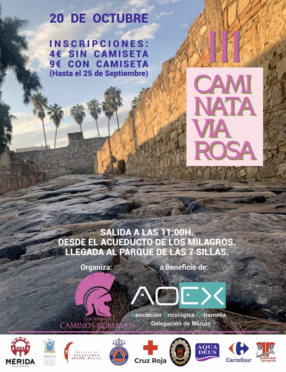 La III Caminata Vía Rosa espera llegar a los 1.500 participantes en un ...